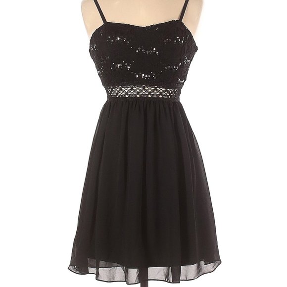 BCX | Dresses | Bcx Black Sequin Cocktail Dress | Poshmark